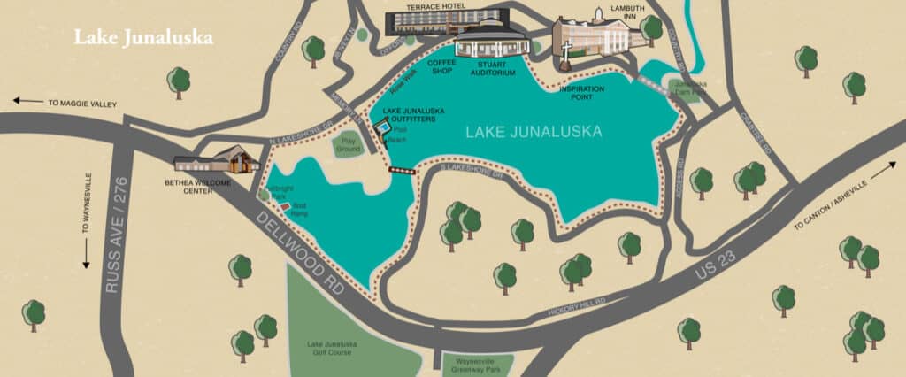 Lake Junaluska, North Carolina | Smoky Mountains NC